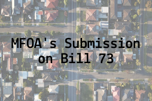 MFOA's Submission on Bill 73